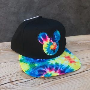 Neff | Accessories | Neff Disney Mickey Mouse Tie Dye Snapback Hat ...